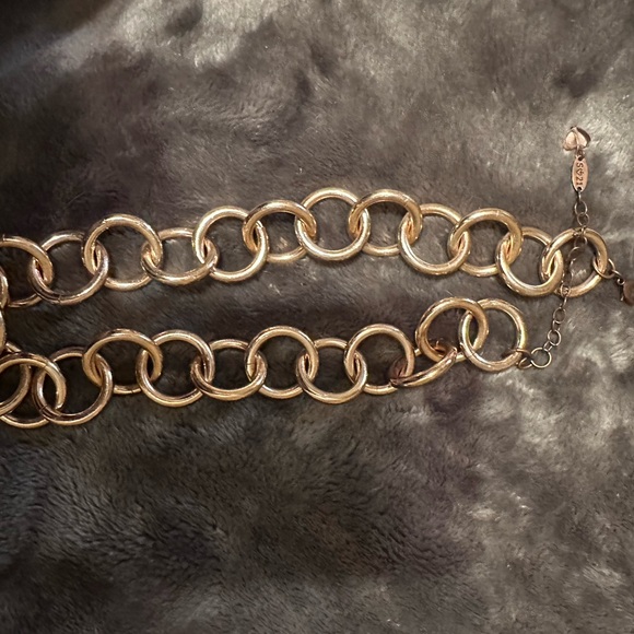 Sabika | Jewelry | Sabika Rose Gold Chunky Link Necklace | Poshmark